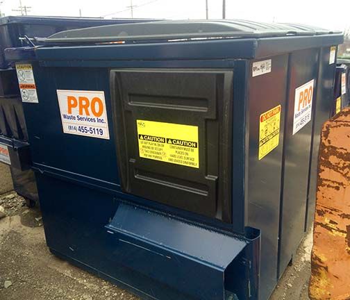 Front and Rear Containers | Pro Waste Services Inc.