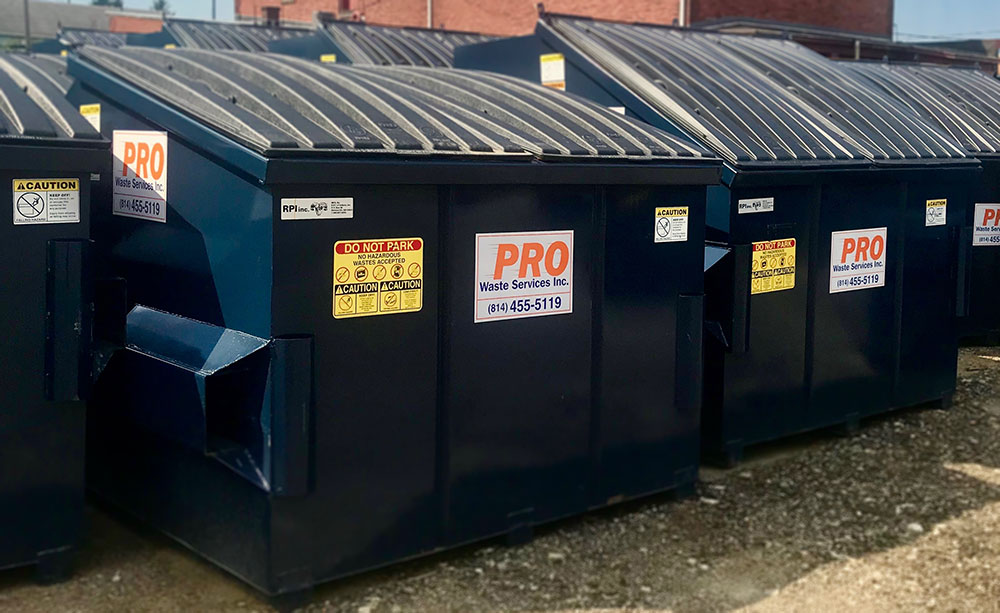Containers | Pro Waste Services - Erie, Meadville, Jamestown, Warren